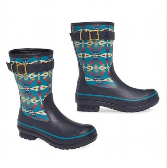 Pendleton | Shoes | Pendleton Heritage Tucson Short Rain Boot Turquoise ...